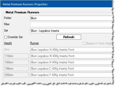 Blum Legrabox Drawers - CabMaster Software Australia