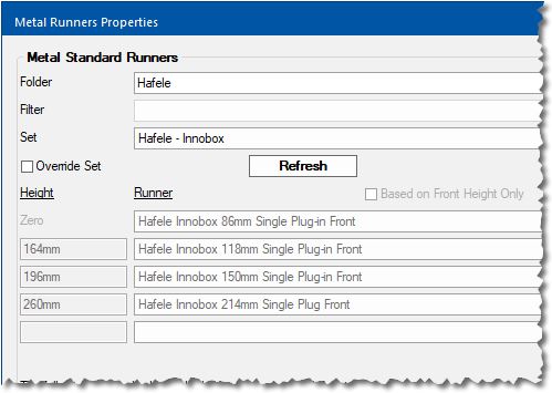 Häfele Innobox Drawers - CabMaster Software Australia