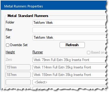 Titus Tekform Vitek Drawers - CabMaster Software Australia